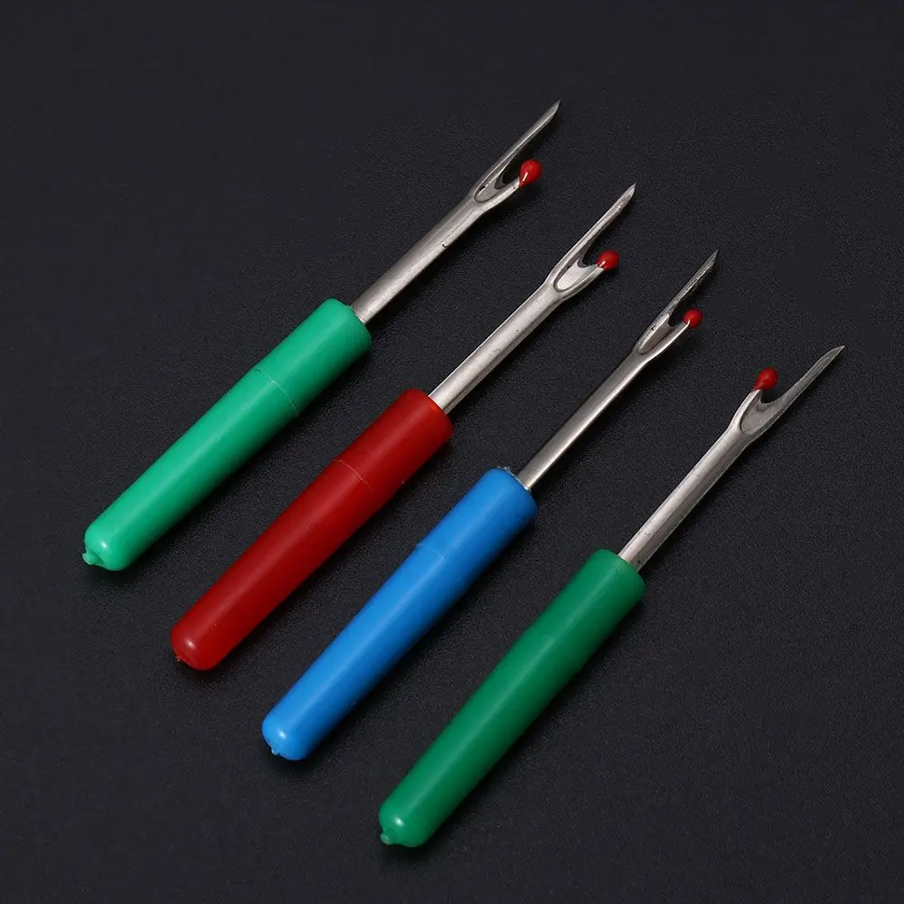 4Pcs-Plastic-Handle-Craft-Thread-Cutter-Seam-Ripper-Stitch-Unpicker ...