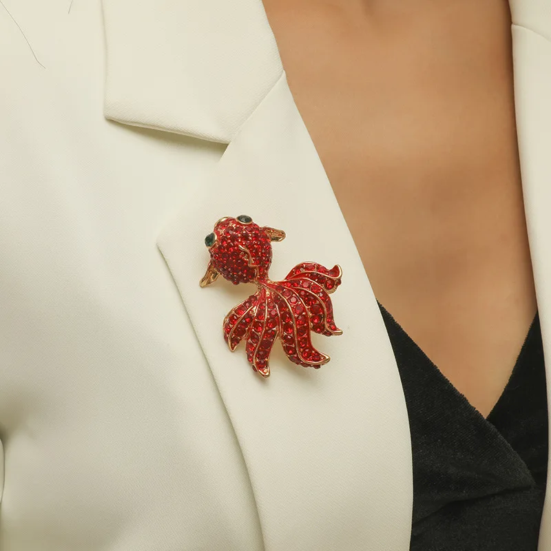Cute-Red-Carp-Fish-Crystal-Brooch-Jewelry-Vintage-Brooches-for-Women ...