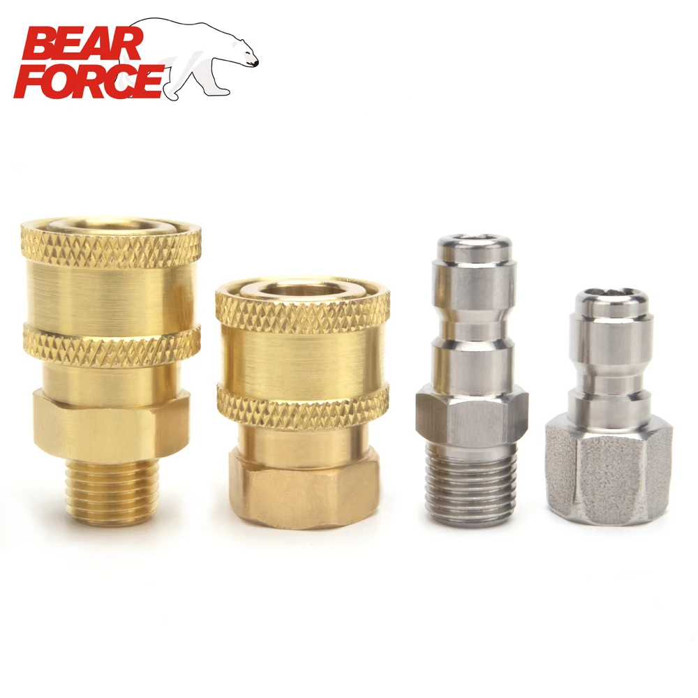 High Pressure Washer Adapter 1/4" Quick Connector Quick Release Fitting ...