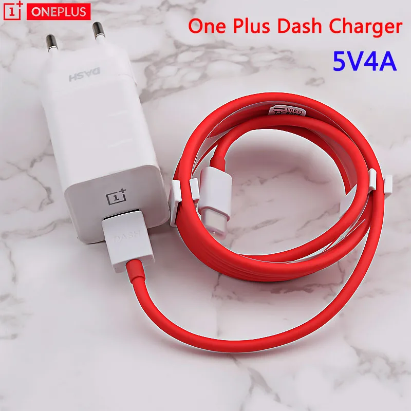 Original ONEPLUS 6T Dash Charger,5V/4A 1M Quick Charge Cable, USB Type ...