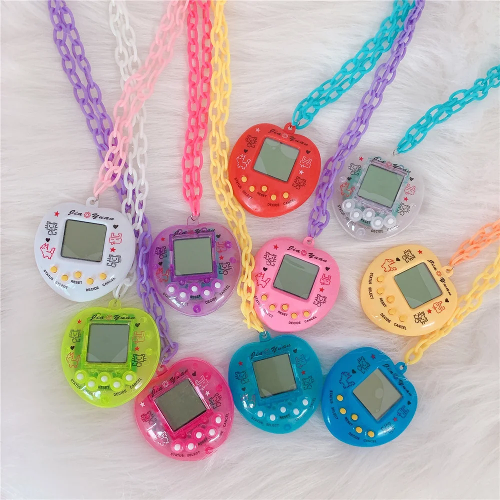 Y2K-Electronic-Pet-Game-Machine-Pendant-Necklace-for-Women-Acrylic ...