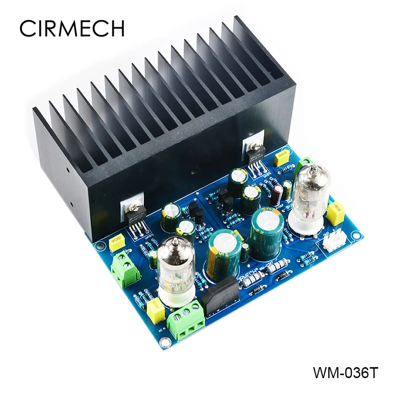 CIRMECH HIFI vacuum tube amplifier board electronic valve amplifier 6J1+LM1875 amplifier ac18v ...