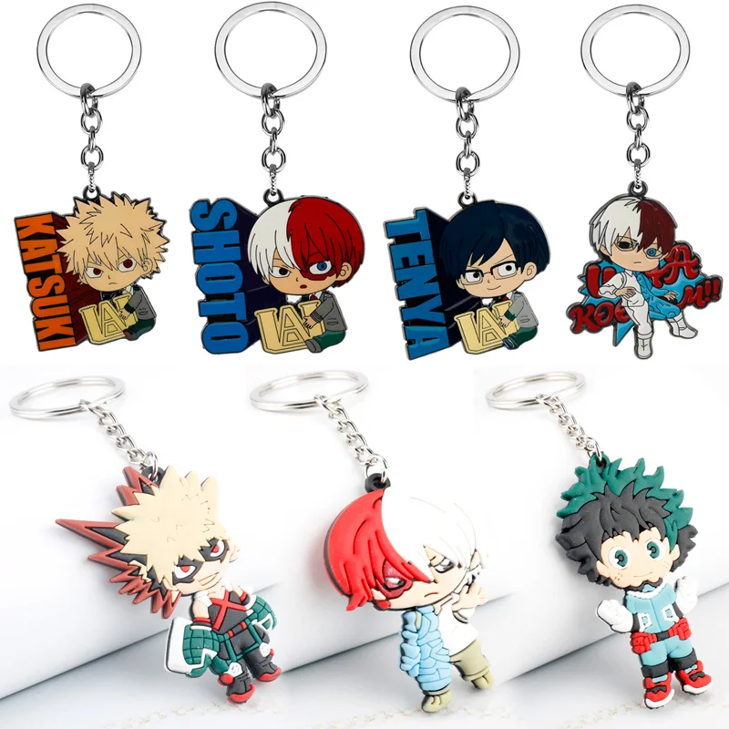 Hero Academia Keychain Metal | Boku Hero Keychain Deku | Enamel Pendant ...