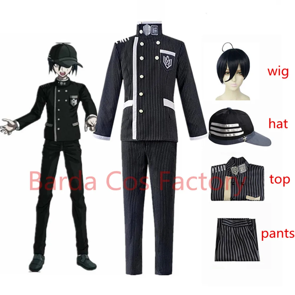 Anime Danganronpa Shuichi Saihara Cosplay Costume Set Hat Top Pants ...