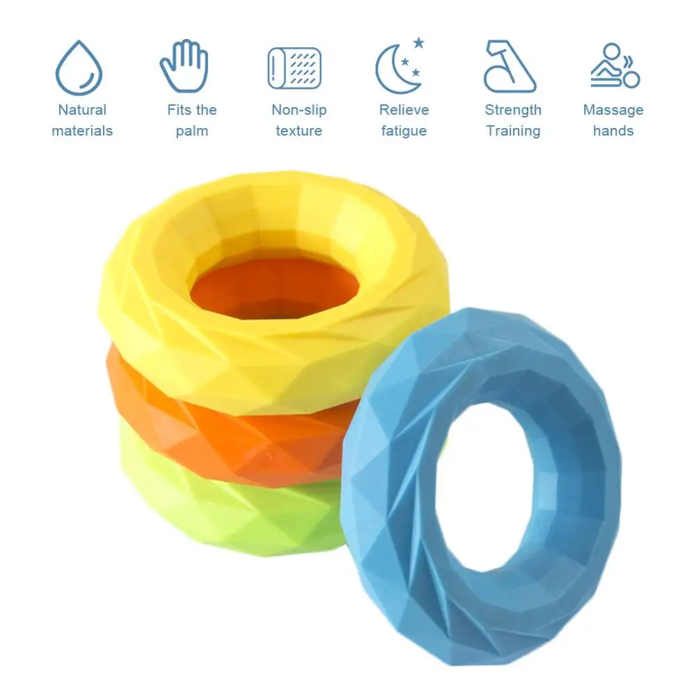 Silica Gel Portable Hand Grip Gripping Ring Carpal Expander Finger ...