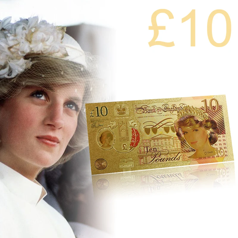 2019-WR-Princess-of-Wales-Golden-Banknote-Quality-999-24k-Gold-Foil ...