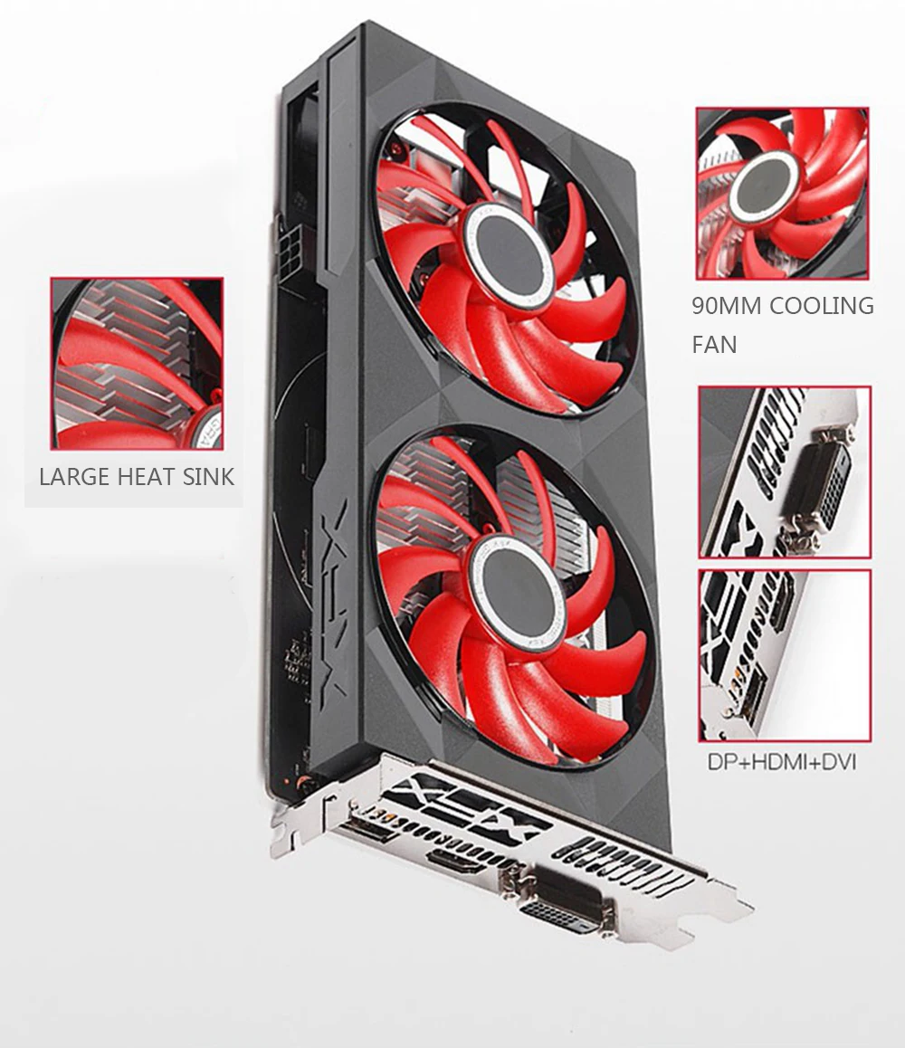 [พร้อมส่ง] XFX Radeon RX 560 4GB DDR5 กราฟิกการ์ด AMD กราฟิกการ์ด 4GB ...