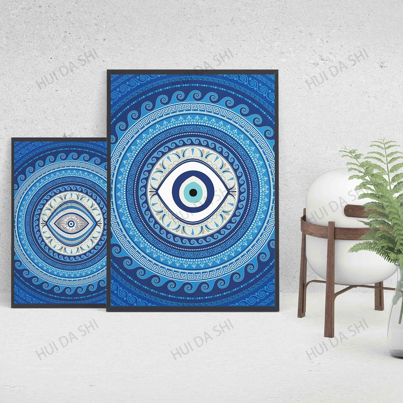 Painting Art & Collectibles Evil Eye Painting Blue Eye Original Art 12 ...