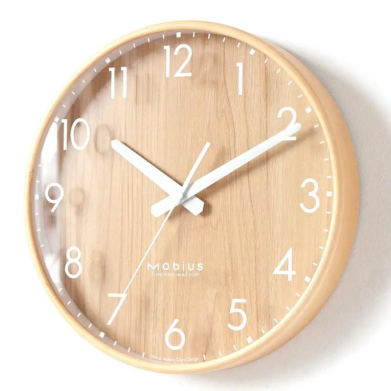 Скандинавские деревянные настенные часы современный дизайн кухня гостиная домашний деревянный