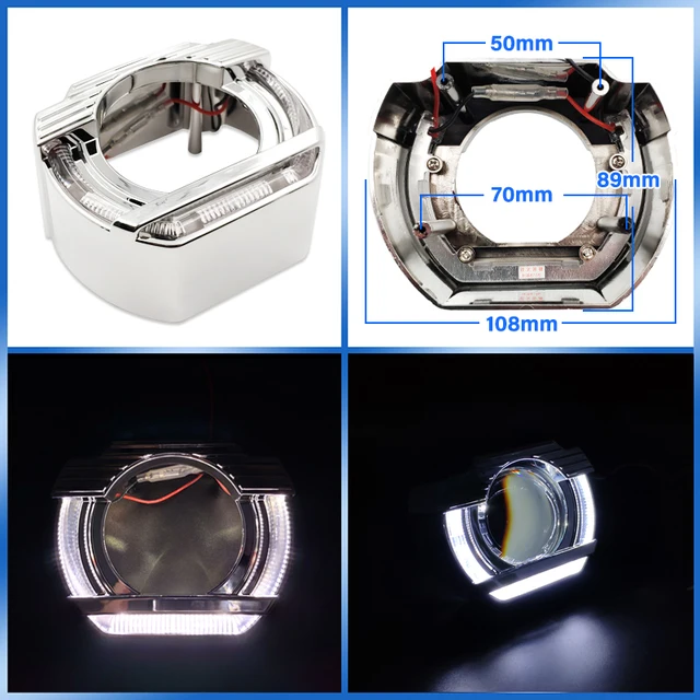 Angel Eyes Shrouds For Bi-Xenon Projector Lens 2.5 WST Lens Mask Covers ...