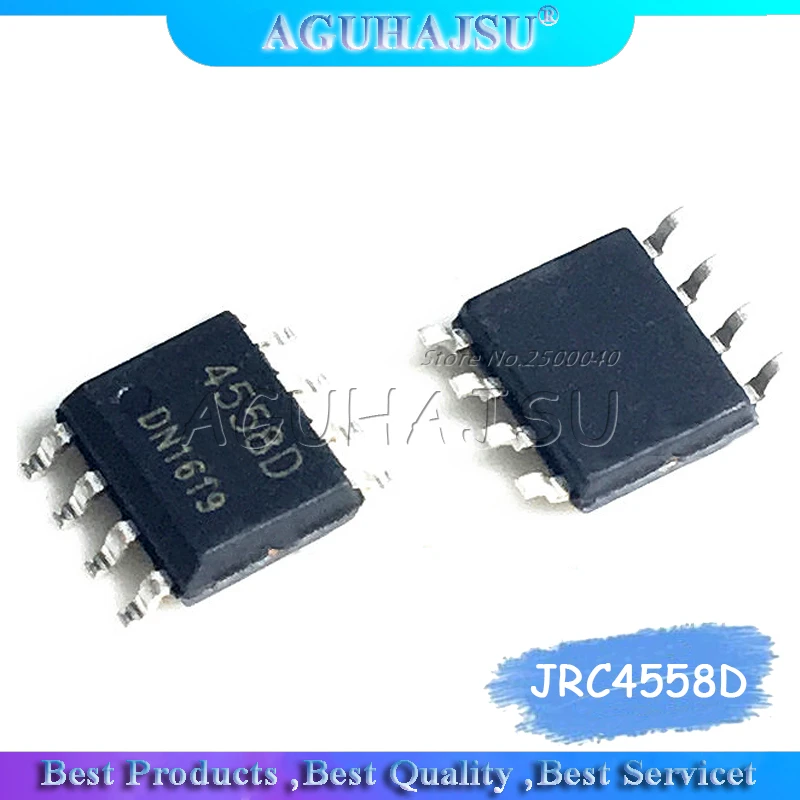 100 ピース/ロットJRC4558D sop-8 NJM4558D sop 4558 smd 4558D JRC44558 デュアル · オペアンプ