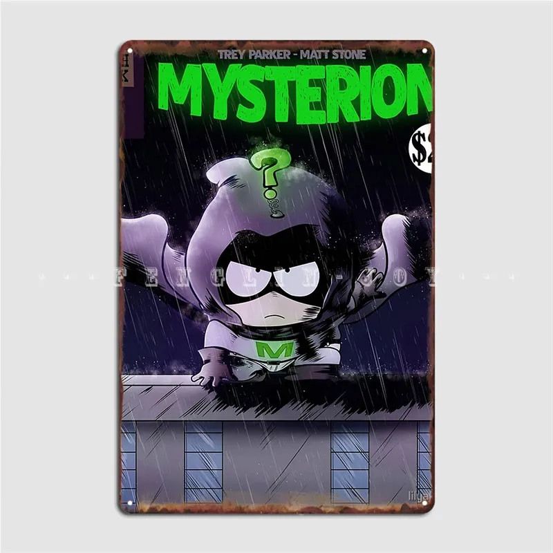 Mysterion-Comic-Metal-Sign-Pub-Living-Room-Customize-Mural-Painting-Tin ...