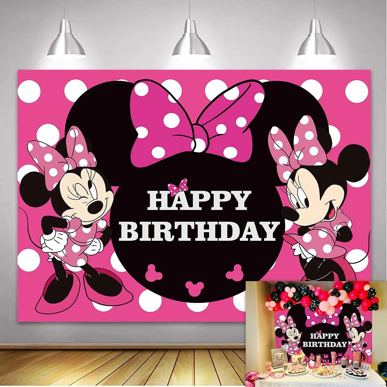 Minnie Mouse Happy Birthday Background