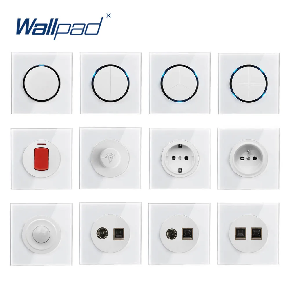 Wallpad New Arrival Random Click Push Button Wall Light Switch With LED ...