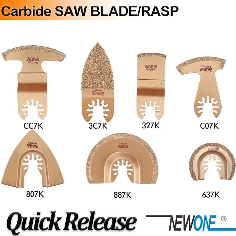 NEWONE Carbide Triangle Rasp Oscillating Saw Blades Carbide E cut For ...