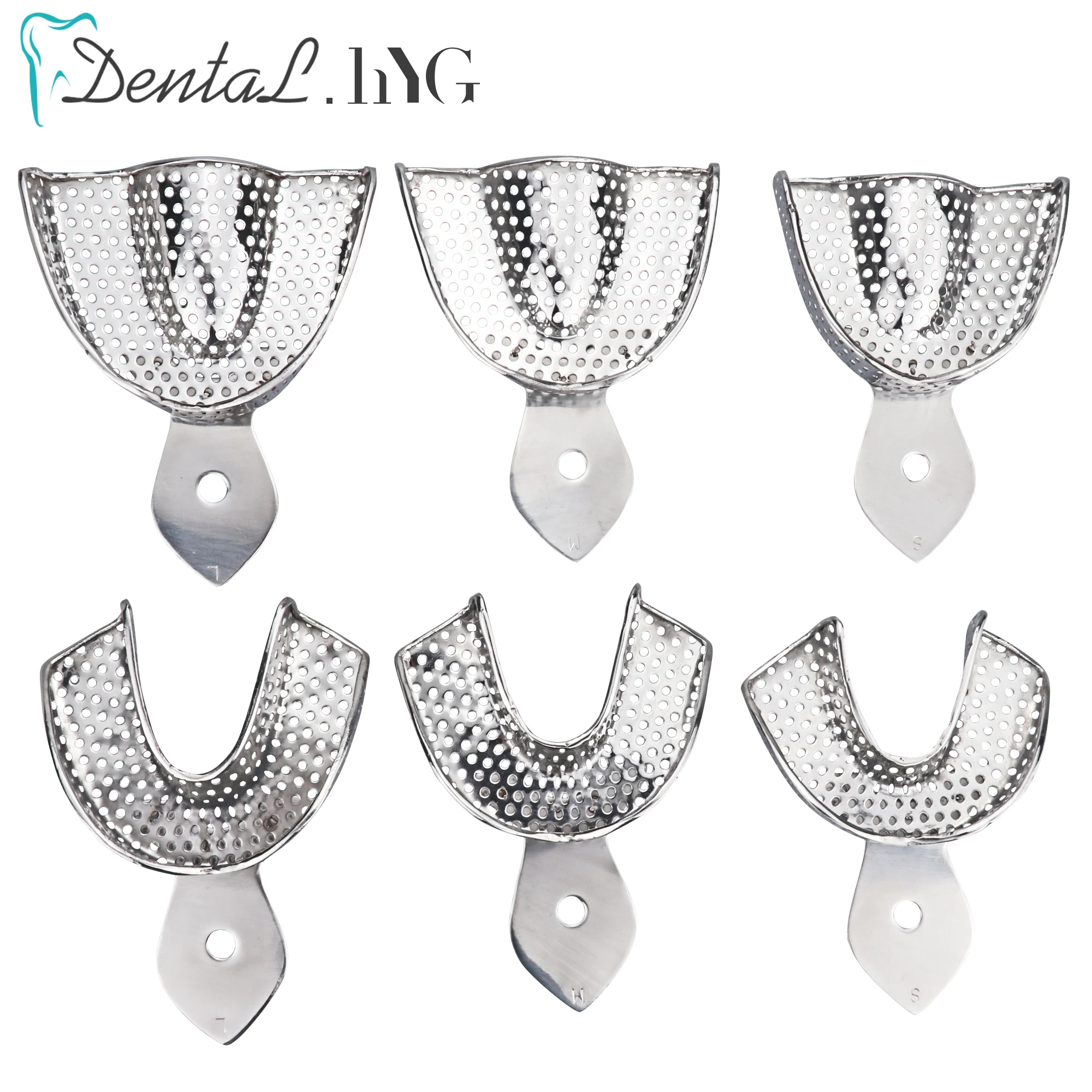 Cubetas Dentales Impresión Dental 8-Piece Dental Impression Tray Set ...