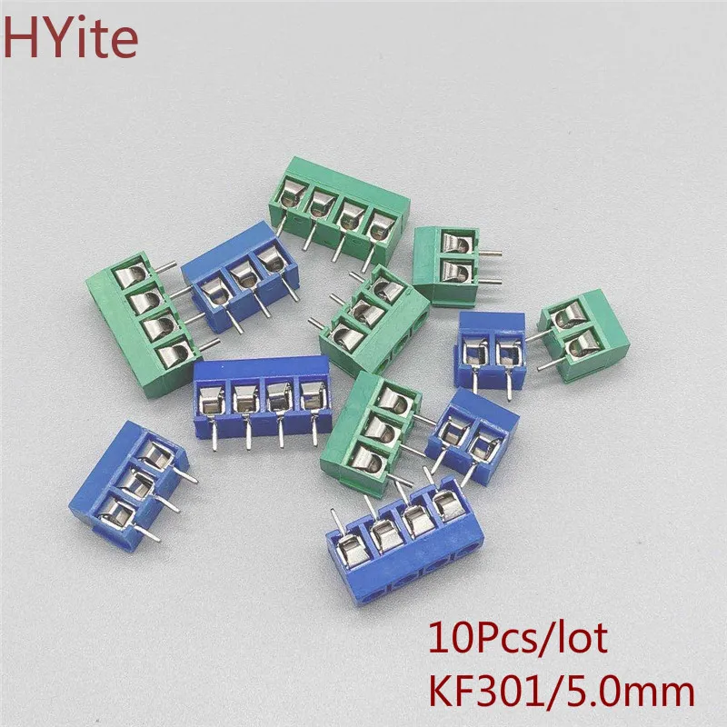 10Pcs/lot KF301-5.0-2P KF301-3P KF301-4P Pitch 5.0mm Straight Pin 2P 3P ...
