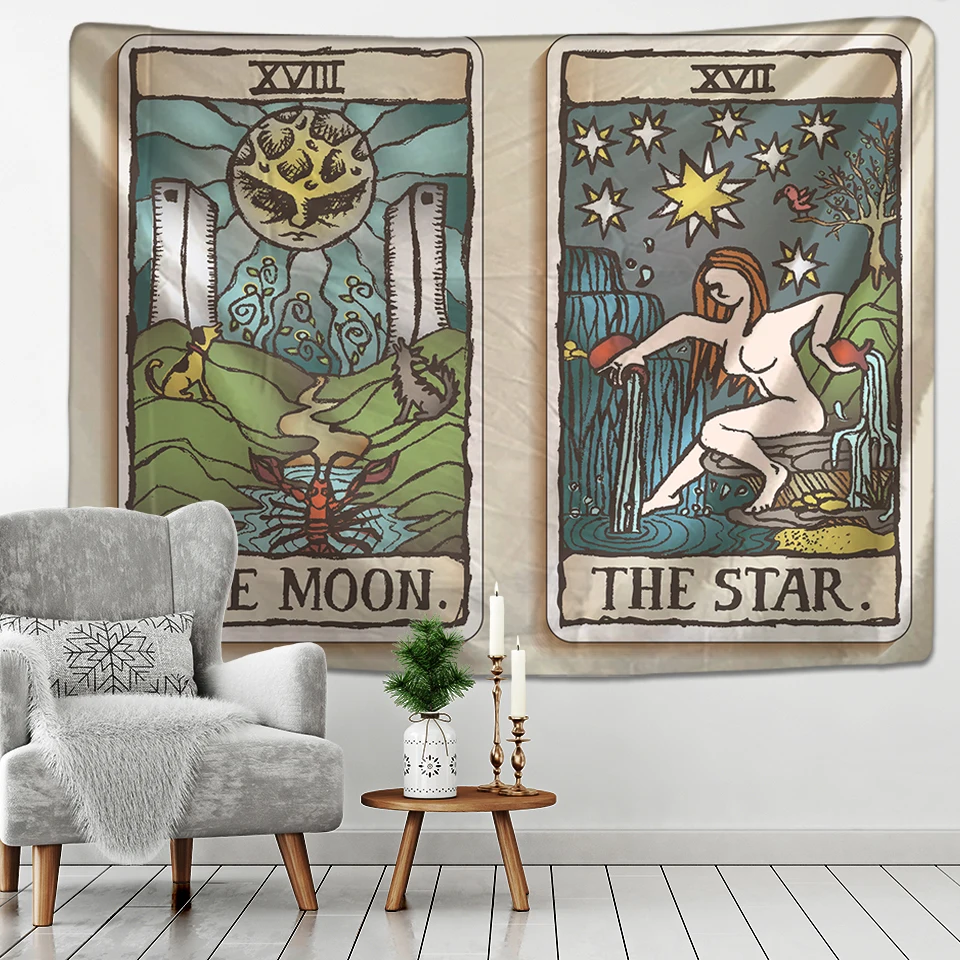 Mysterious Tarot Wall Tapestry