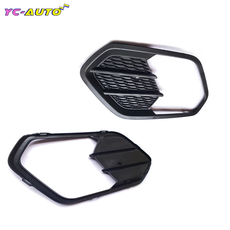 Car Left Right Front Bumper Fog Light Lamp Frame Grille Cover For Ford ...