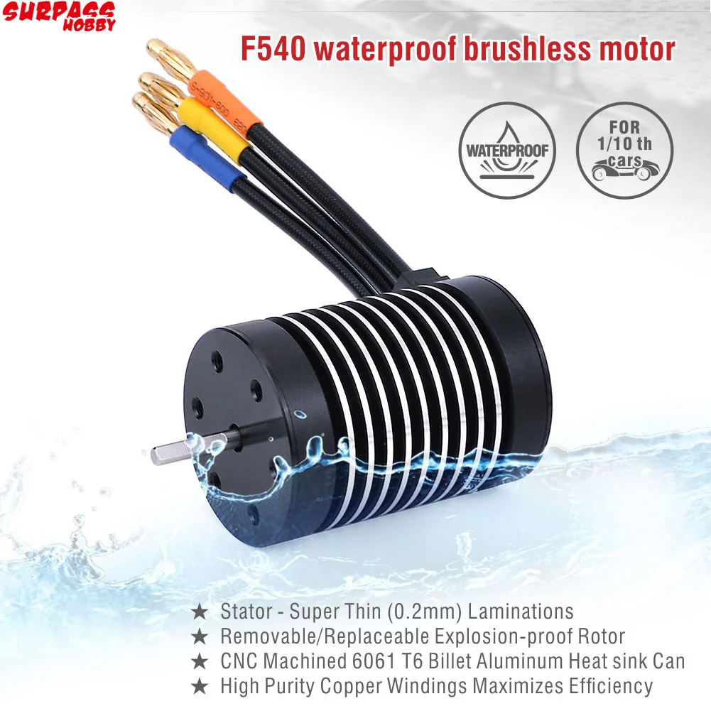 Rocket-F540-Waterproof-Brushless-Sensorless-Motor-5900KV-3930KV-4370KV ...