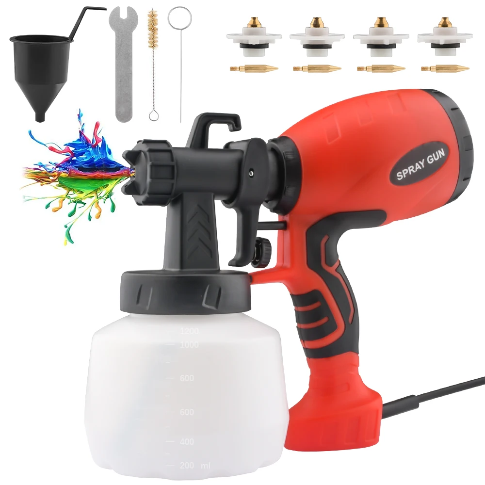 Paint Sprayer 1000W Electric Spray Gun Professional HVLP Home Paint ...