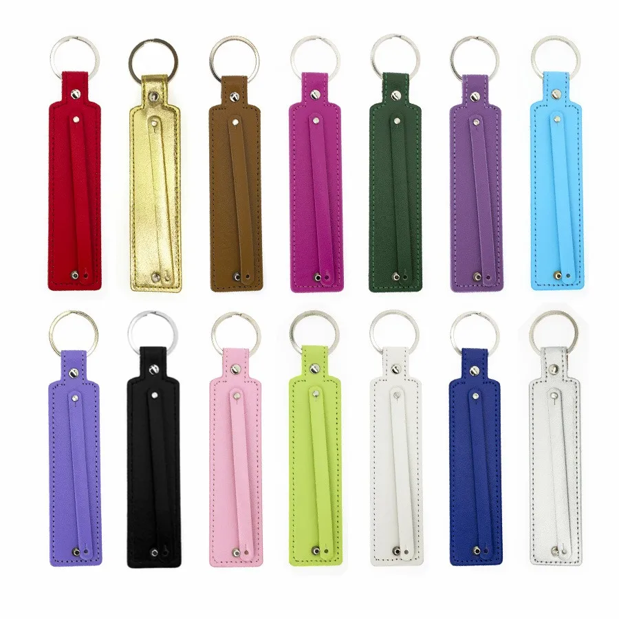1pc-PU-Leather-Key-Ring-With-8mm-Wide-Small-Belt-Can-Through-8mm-Slide ...