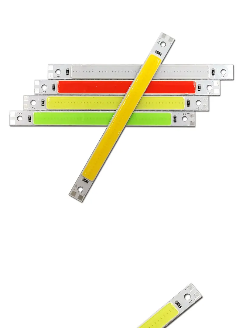 AMPOULE LED,3V 5V Green--Bande lumineuse à puce LED COB 3V 5V, 120MM ...