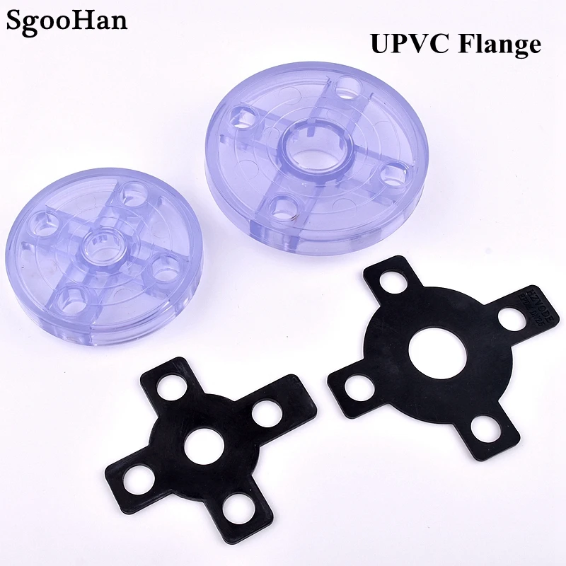 1pc-20-63mm-Transparent-Flange-Connector-Aquarium-Fish-Tank-Hose ...