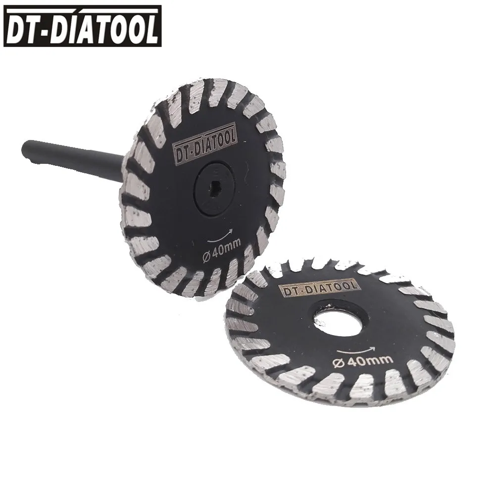 DT-DIATOOL-2pcs-set-Mini-Saw-Diamond-Saw-Blade-Removable-6mm-Shank ...