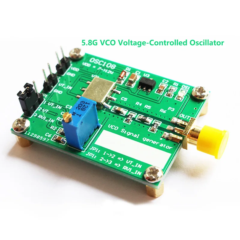 Low Cost 5.8GHz RF Microwave VCO Voltage Controlled Oscillator 5.8GHz ...