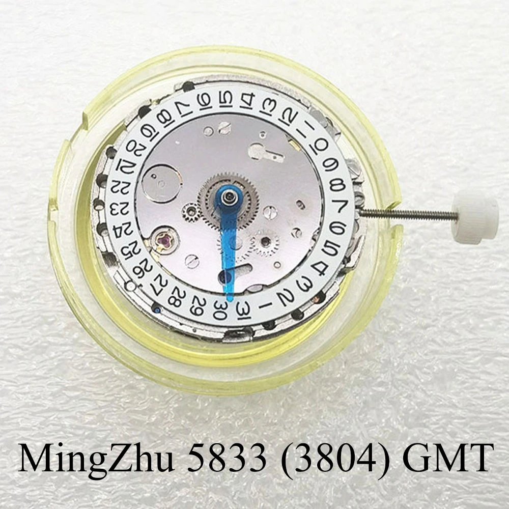 MingZhu 5833 (3804) GMT date automatic mechanical movement Parnis fit ...