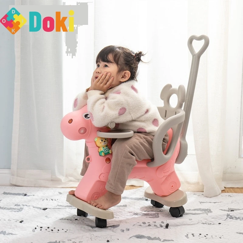 Baby-Shining-Kids-Horse-Stroller-Children-Rocking-Chair-Riding-Horse ...