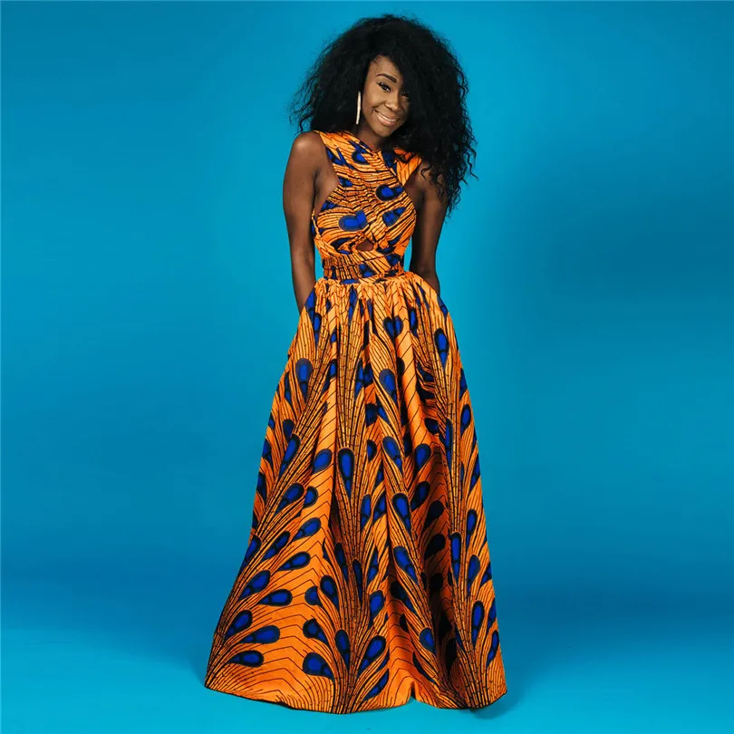 Long African Dresses Women Traditional African Clothing Dashiki Ankara ...