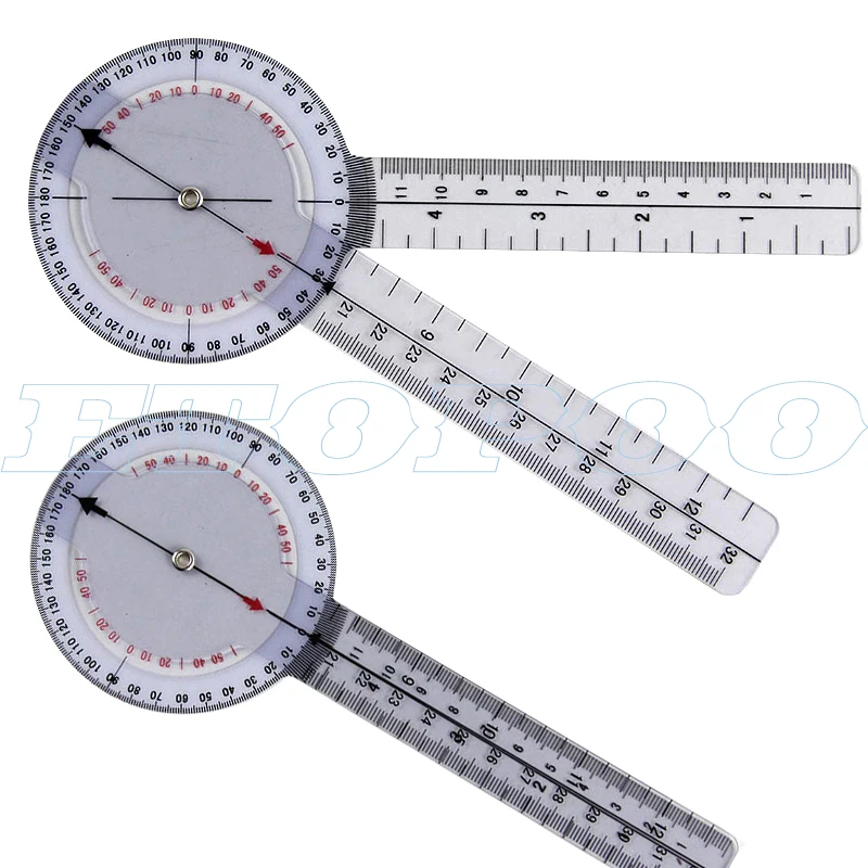 Professional-13-Inch-33cm-Calibrated-Goniometer-Medical-Joint-Ruler-360 ...