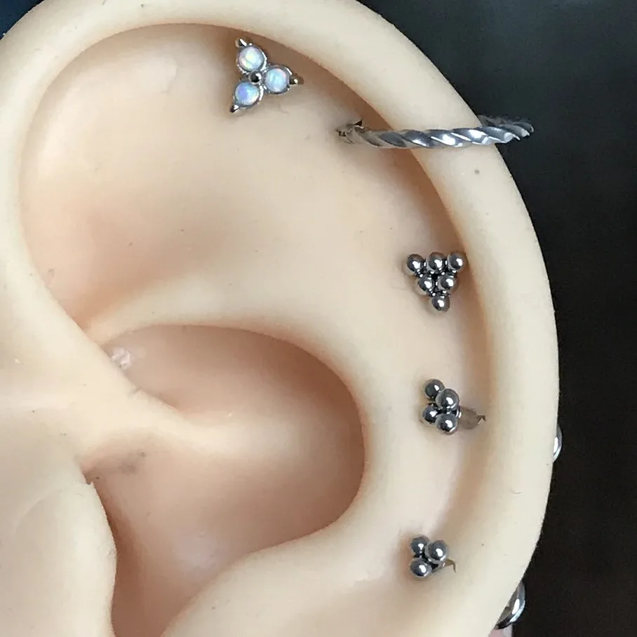 Triple Tragus Piercing