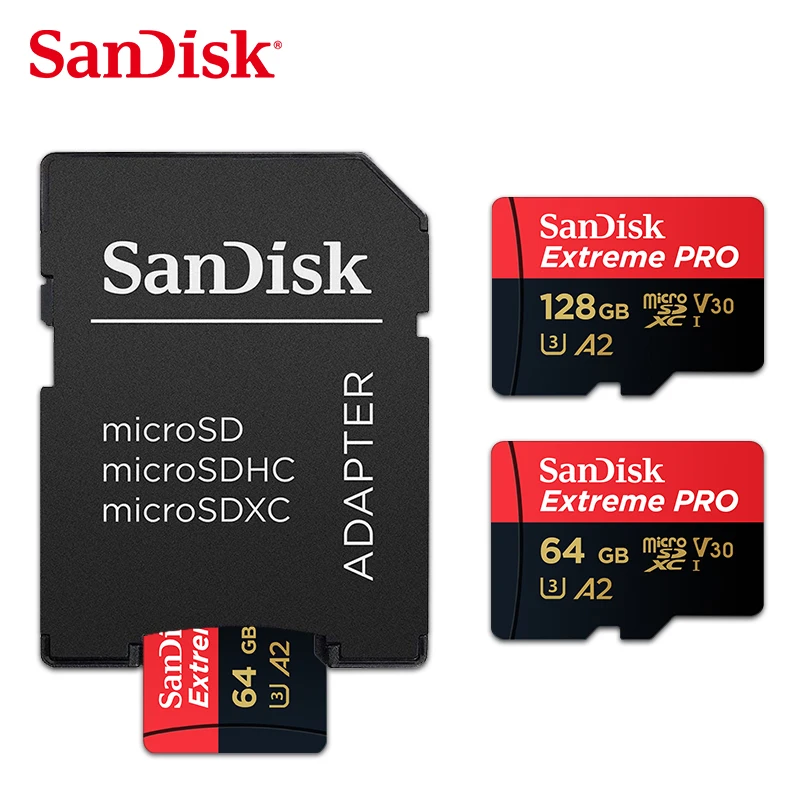 Sandisk Extreme Pro Tf 64gb 128gb Microsdxc Uhs-i Memory Card Micro Sd ...