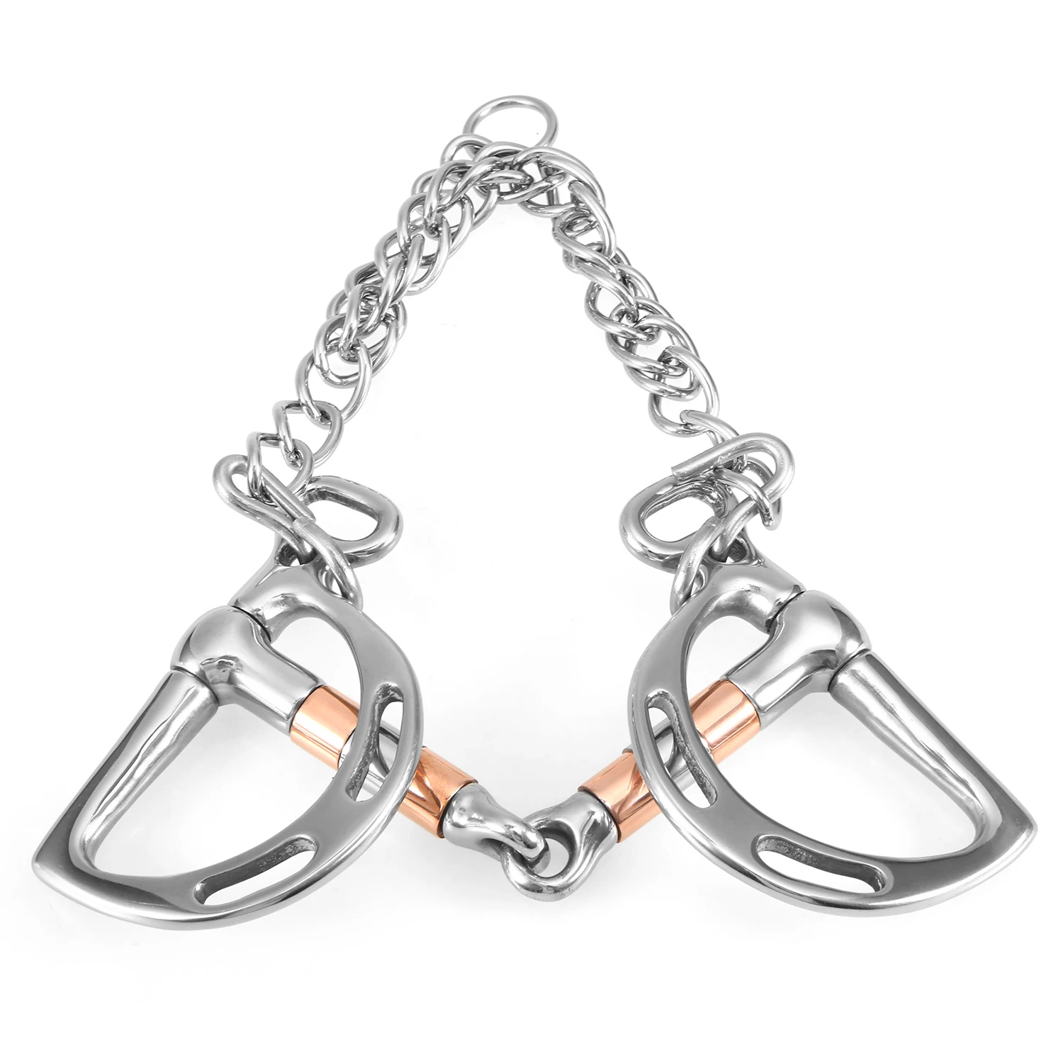 Horse Bit Stainless Steel Jointed Roller Snaffle Bit Kimberwicke Bit ...