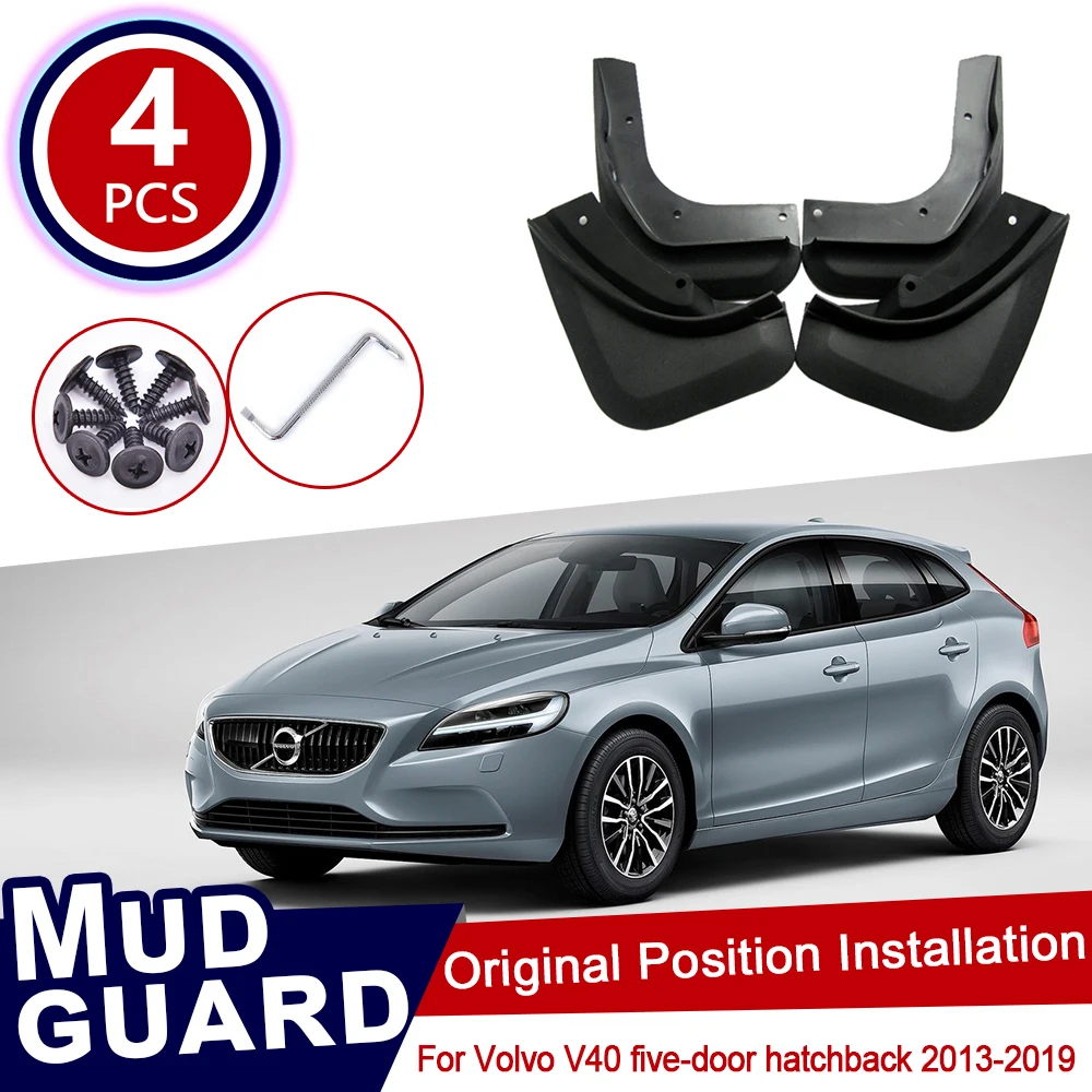 For Volvo V40 2013~2019 Mudflaps Mud Flaps Flap Splash Mudguard Car ...