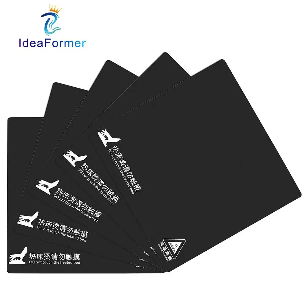 3d Printer Square Heat Bed Sticker 214/220/235/310mm Print Build Plate ...