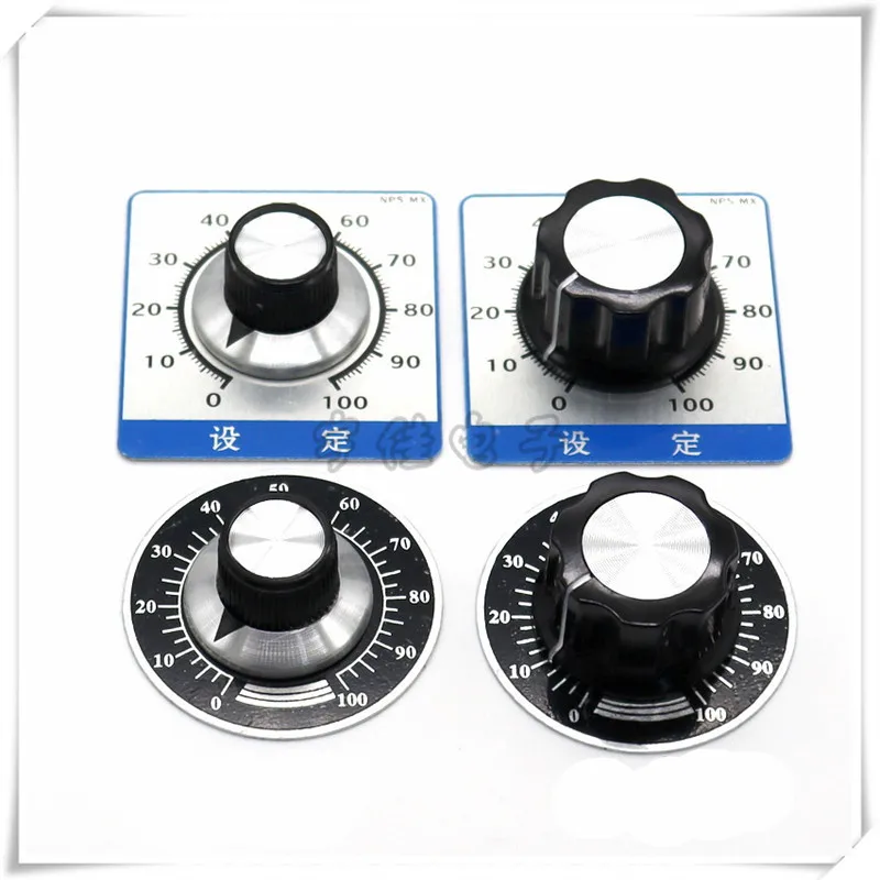 1 Pieces C-1 Knob With Scale Plate Potentiometer To Adjust Switch Speed