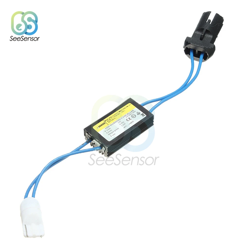 12V LED Warning Canceller Decoder Resistor Canbus T10 Eliminate Error ...