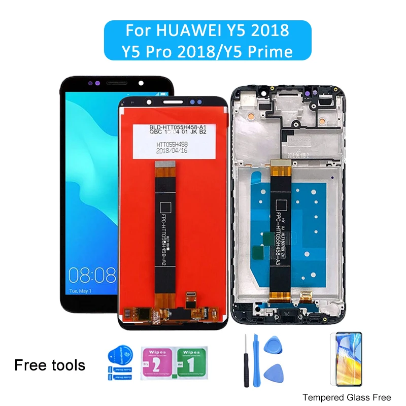 New Y5 Pro 2018 LCD For Huawei Y5 2018 Display With Frame Touch Screen ...