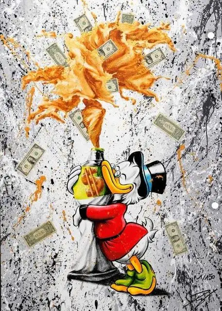 Donald Duck In Plastic Canvas