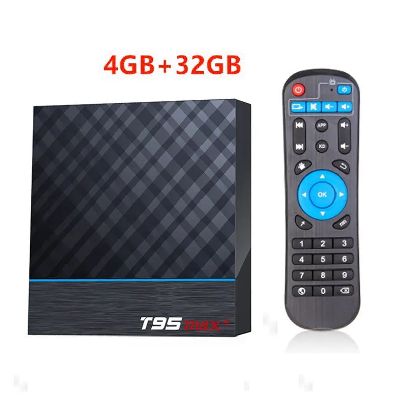 T95 MAX Plus Smart tv Box S905X3 64 Bit Android 9,0 4GB rom 64GB ram tv ...