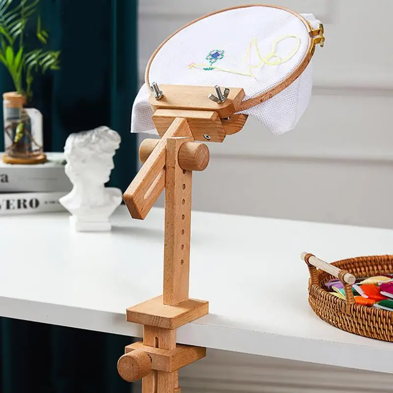 360 Degree Rotation Adjustable Desktop Stand Cross Stitch Rack Frames ...