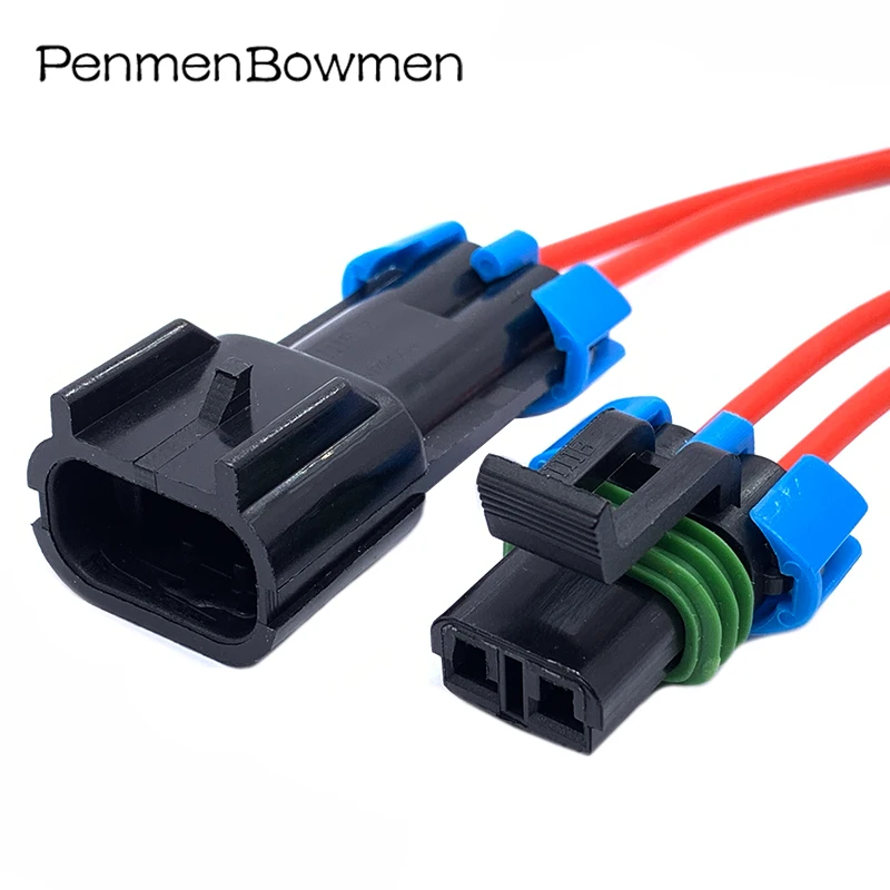 2Pin-15300027-Delphi-GM-Weather-Pack-Sensor-Fan-Plug-Auto-Waterproof ...