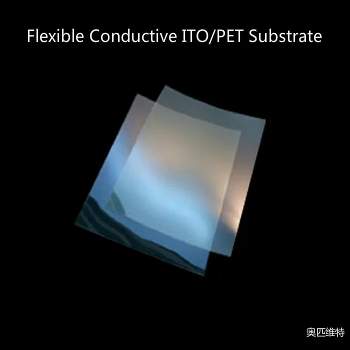유연한 전도성 기판. 유연한 ITO/PET 30 ohm 평방 저항. 유연한 다중 크기 에칭 염료 감지 perovskite.|기구 ...