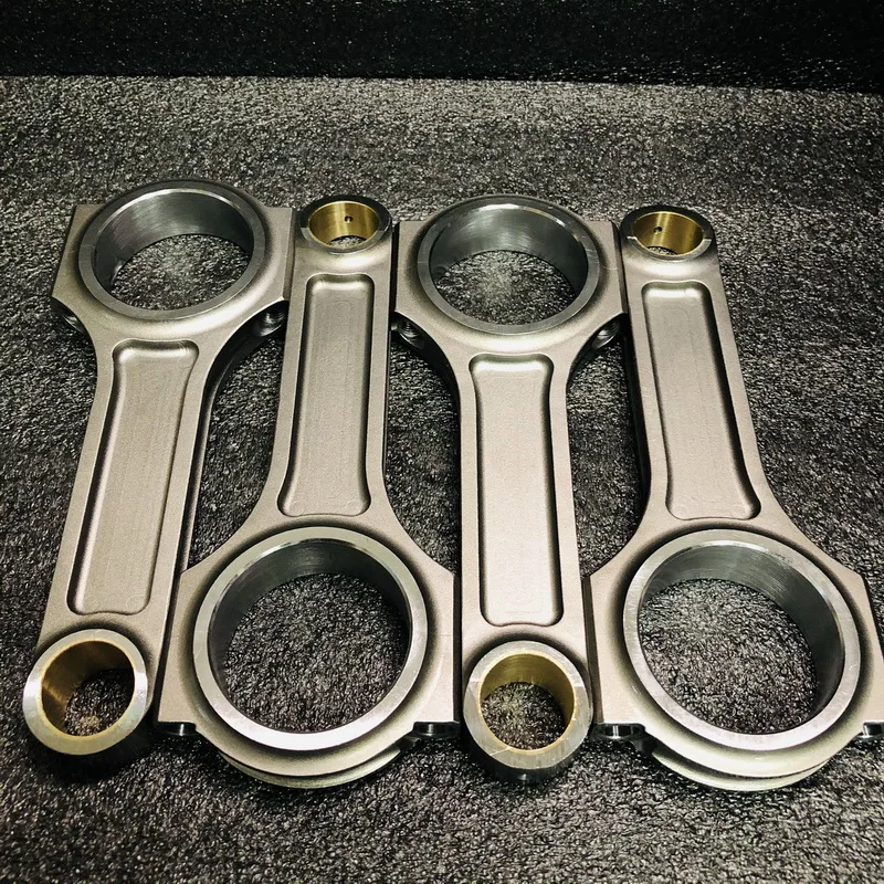 4 pieces NEW DESIGNED X beam forged Connecting Rods conrods For VW ...