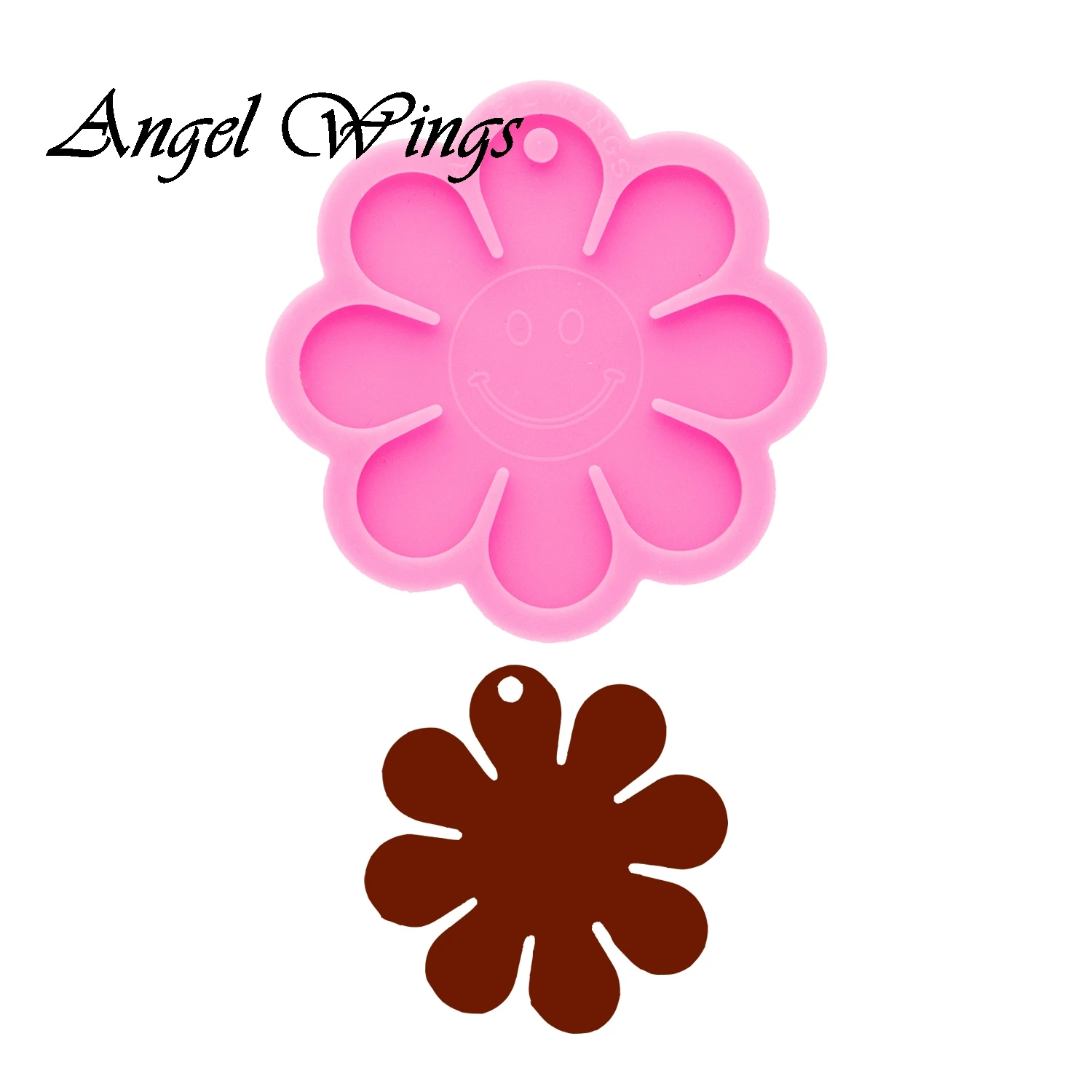 Daisy Flower Keychains Silicone Molds Diy Sun Flower Necklace Jewelry ...