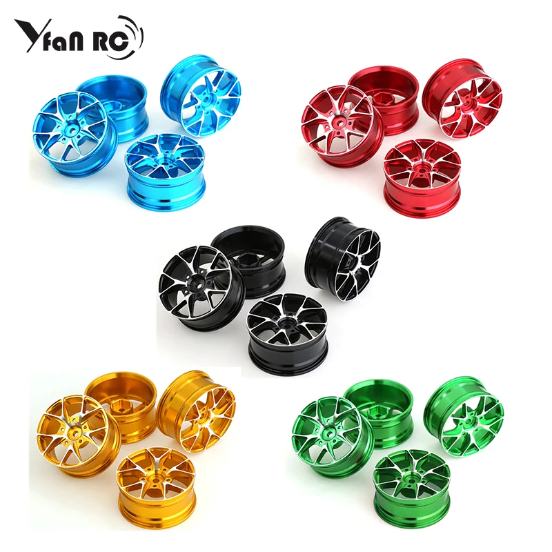 4-Pcs-Metal-Touring-Wheel-Rim-Hub-Universal-For-1-10-RC-Car-Drift-On ...